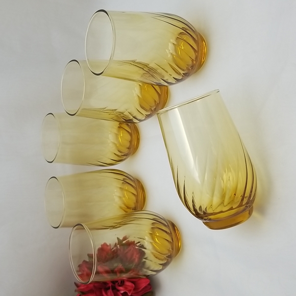 Anchor Hocking | Dining | Anchor Hocking Regal Honey Gold Tumblers ...
